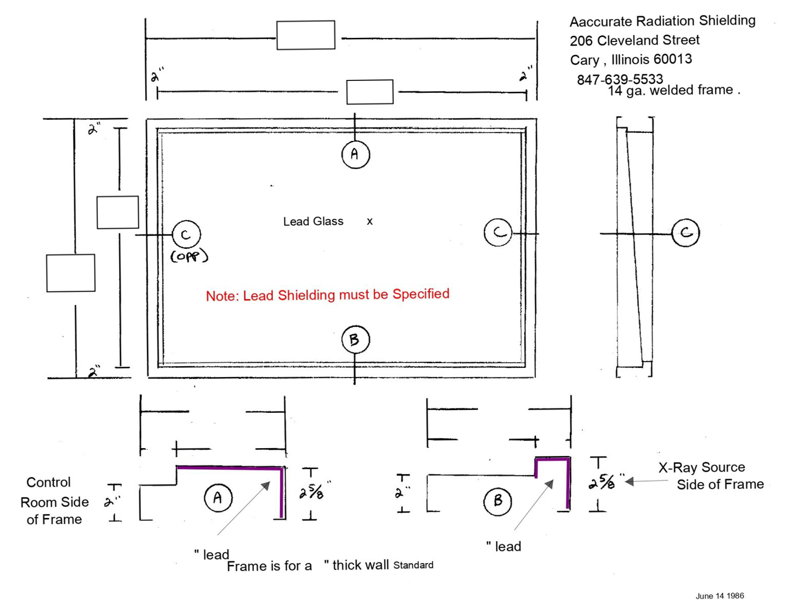 Lead Lined Control Frame and Hollow Metal Doors – Accurate Radiation ...